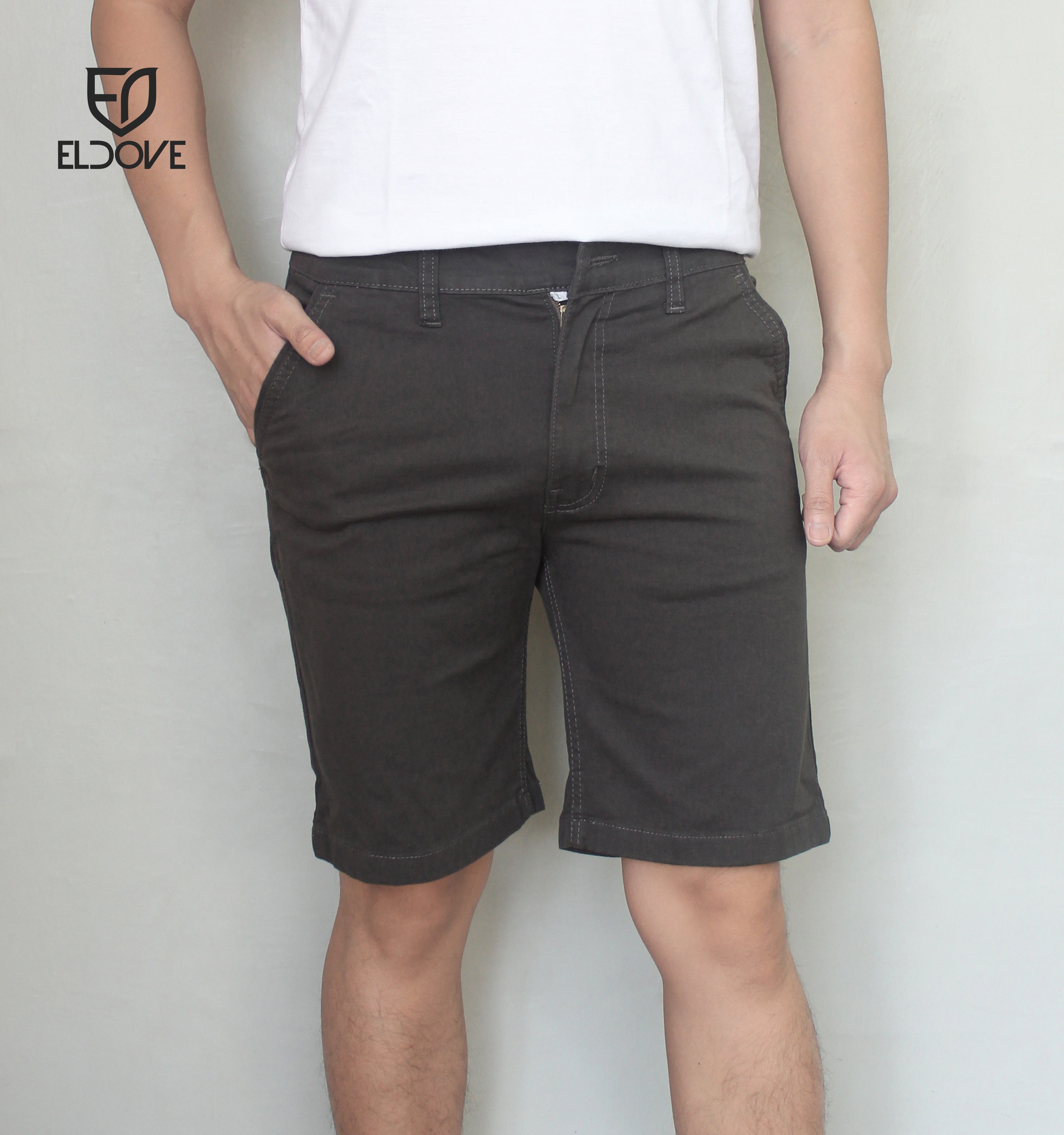 Eldove Short Chino Dark Brown 2003